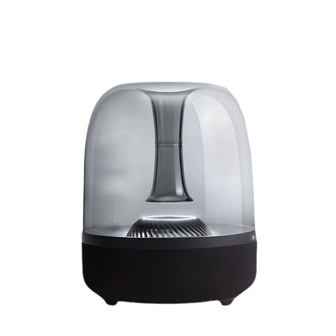 Transparent Wireless Bluetooth Speaker, Stylish Appearance - The Paper - Excellent Sound Quality, 5 Lighting Themes, Supports AUX Playback and Plug-in Card, Suitable for Home, Karaoke, Office(Black)