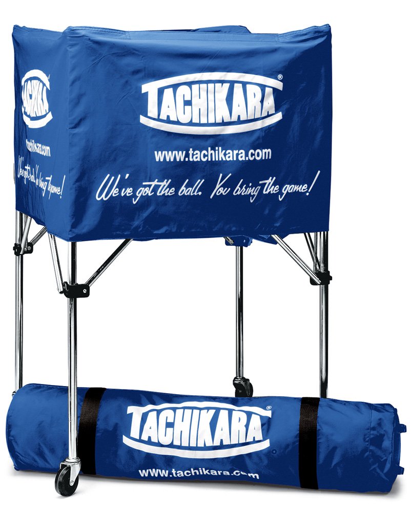 Tachikara Collapsible Ball Cart with Nylon Carry Bag, Royal