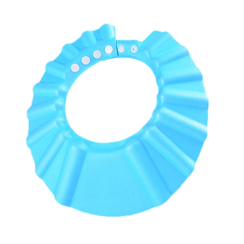 SimpleLif Children Baby Kids Waterproof Bathing Cap, Safe Shower Bath Wash Washing Hair Shampoo Shower Protect Hat Soft Adjustable Visor Hat for Toddler, Baby, Kids, Children