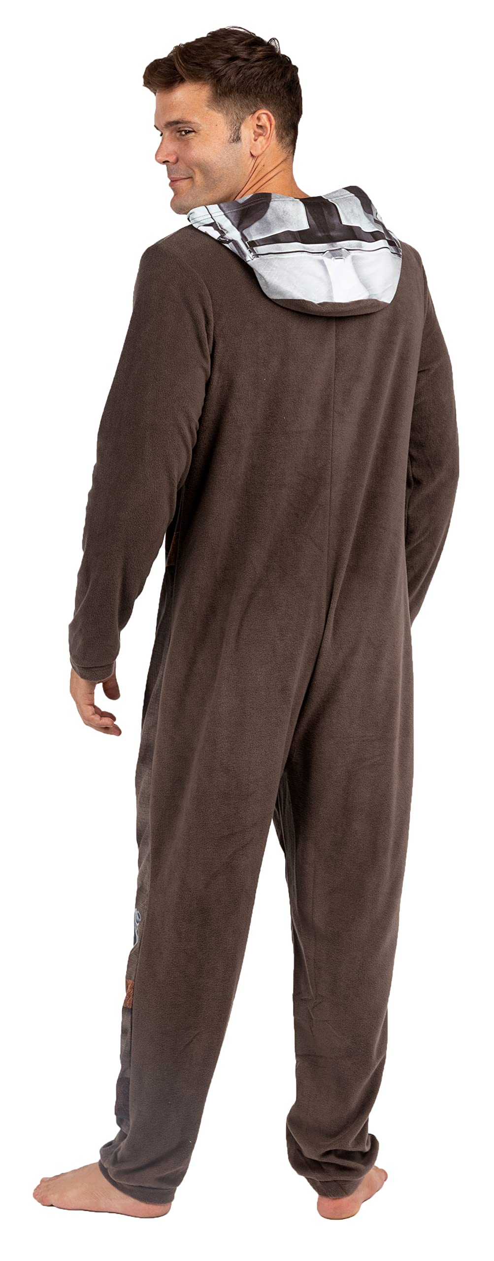 Star Wars Mandalorian and Grogu Men's Onesie Pajama Costume Union Suit, Mandalorian, Size Medium (UT043MBSM)