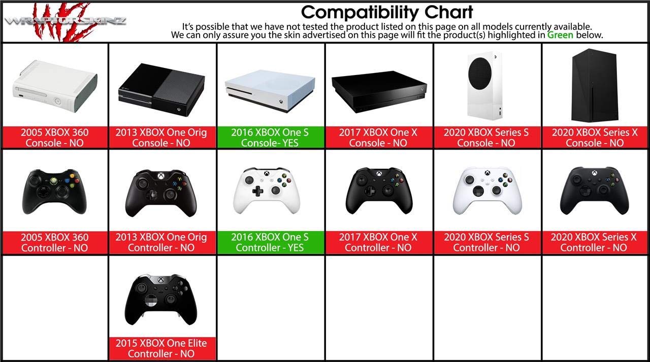 WraptorSkinz Decal Vinyl Skin Wrap Compatible with Xbox One S Console and Controllers - Smooth Fades Neon Teal Hot Pink