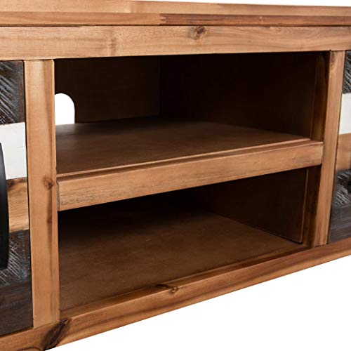 THYUOVAI TV Cabinet,Side Cabinet Entertainment Stand Storage cabine Lowboard Suitable for Living Room,Bedroom,Closet,Hallway,Foyer,Office Solid Acacia Wood 47.2"x13.8"x15.7"