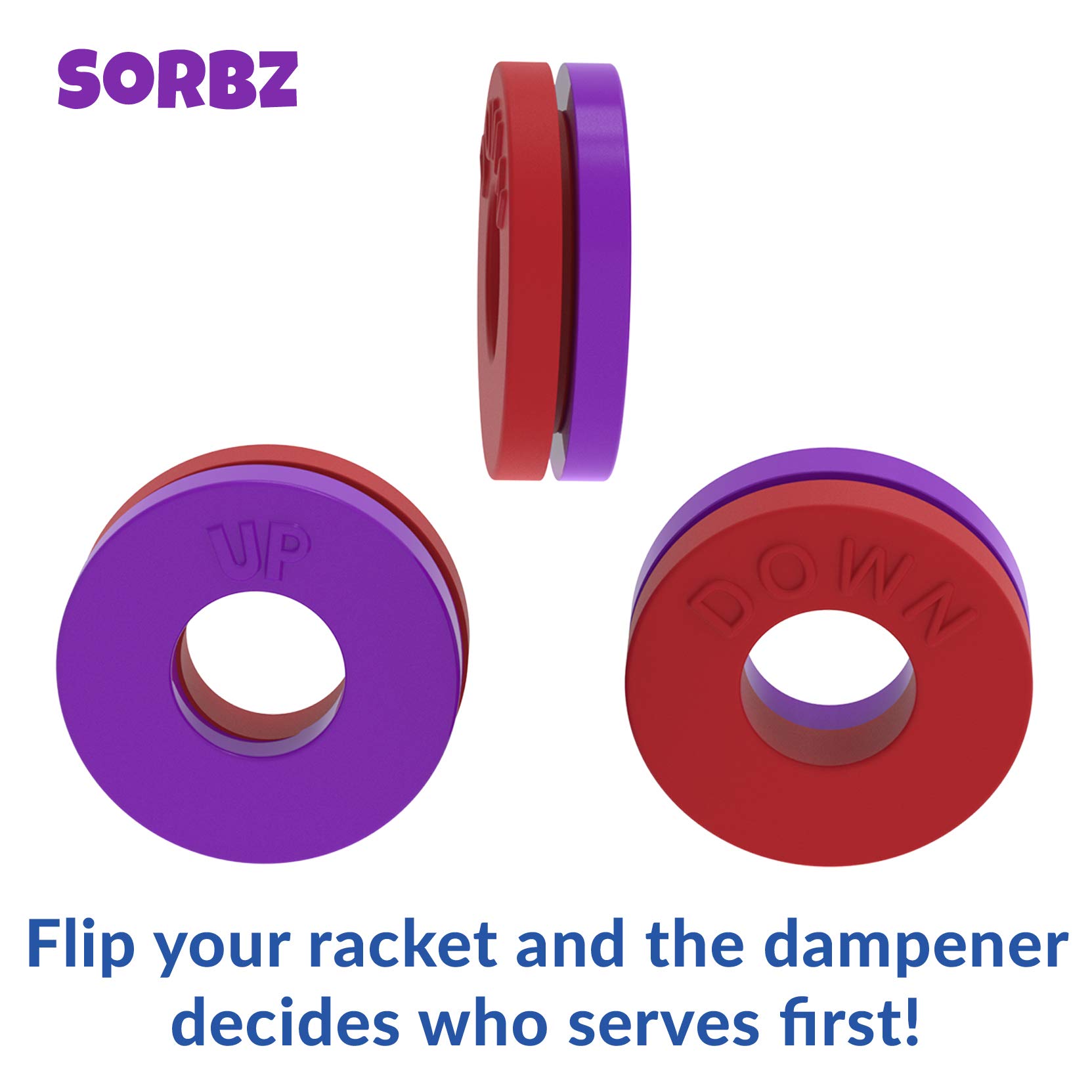 Sorbz Tennis Dampeners - Super 12 Pack - Have Fun and Personalize Your Racket with Shock Absorbers - Perfect Tennis Gift (Winners)