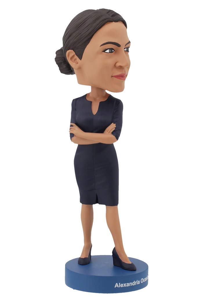 Royal Bobbles Alexandria Ocasio-Cortez Collectible Bobblehead Statue