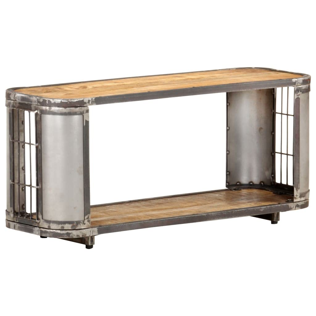 THYUOVAI TV Cabinet,Side Cabinet Entertainment Stand Storage cabine Lowboard Suitable for Living Room,Bedroom,Closet,Hallway,Foyer,Office 35.4"x11.8"x15.7" Solid Mango Wood