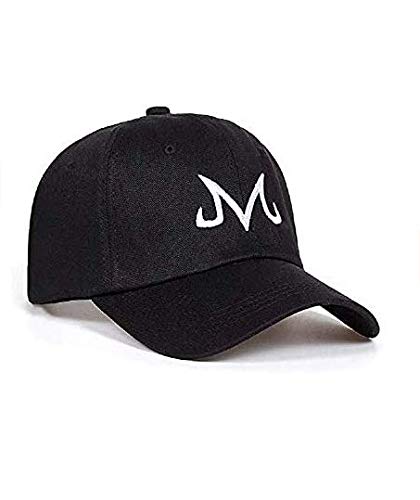 ZJ M Embroidered Dad Hat Majin Buu Dad Hat Snapback Cap Cotton Washed Baseball Cap for Men Women Hip Hop Dad Hat Golf caps (White)