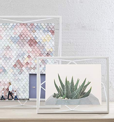 Umbra 313015-660 , White Prisma 5x7 Picture Frame for Desktop or Wall, Holds One 5βx7β Photo, 5 by 7-Inch
