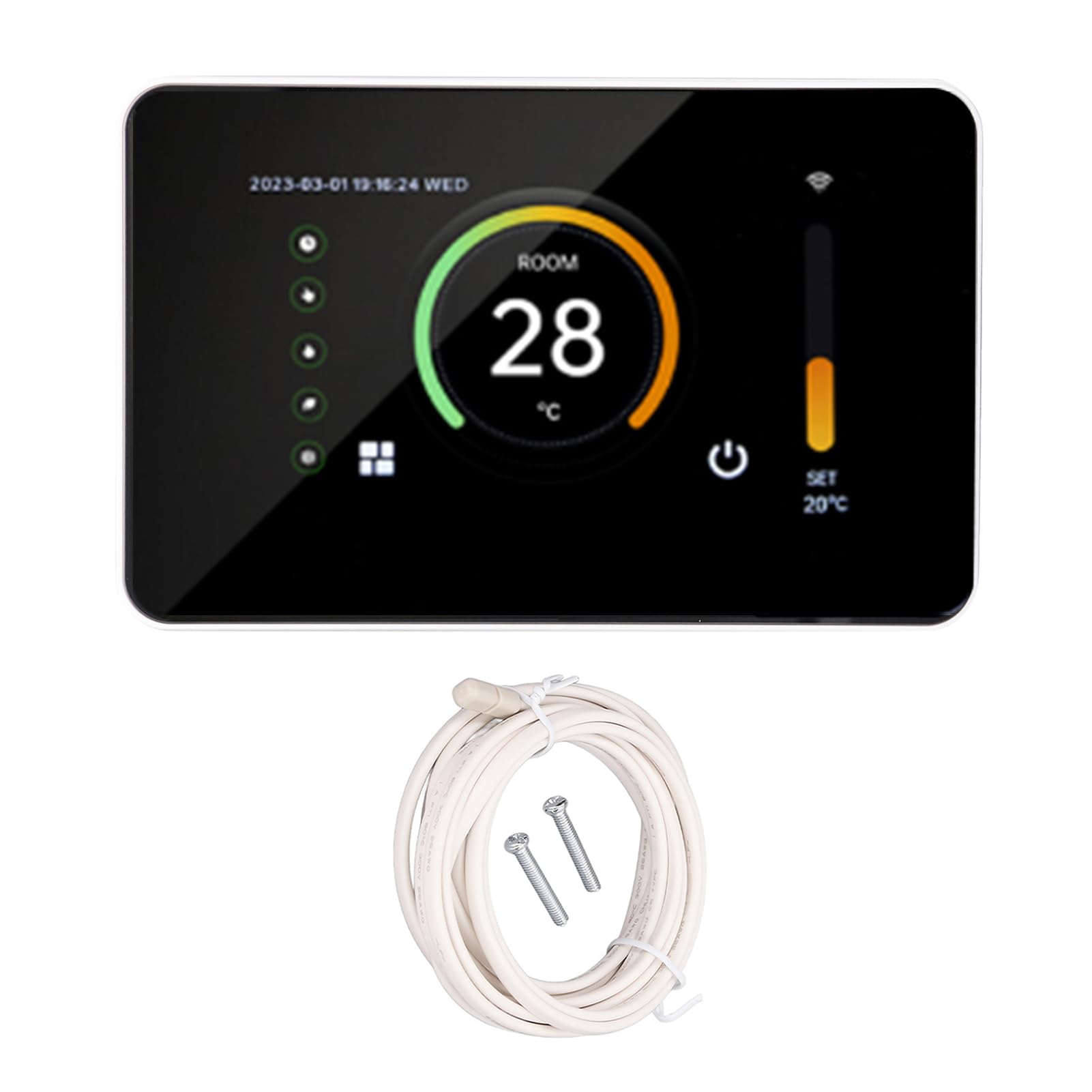 Touchscreen Smart WiFi Thermostat Digital Programmable Thermostat Home Floor Water Heating Thermostat 100 to 250VAC (16A)