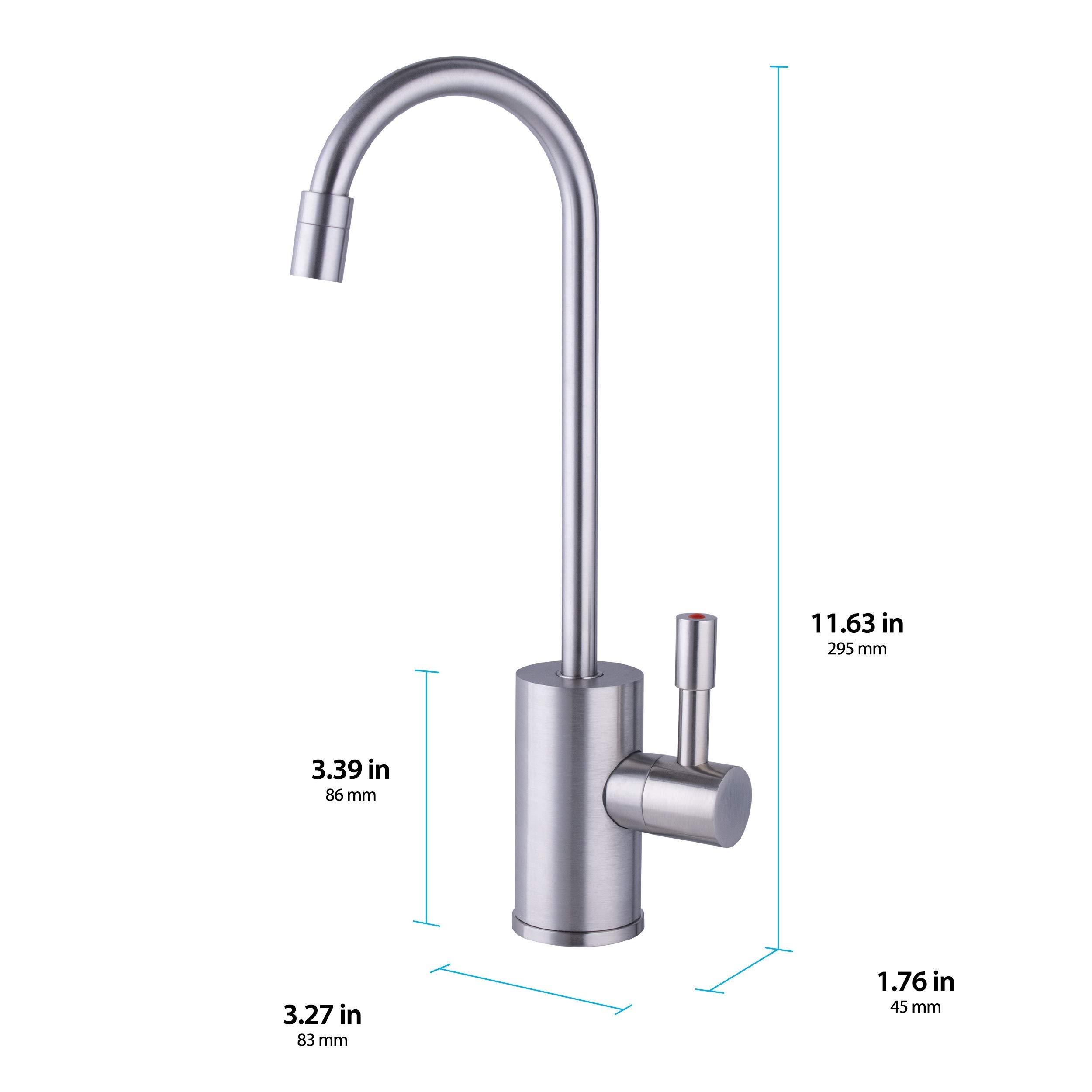 Westinghouse Instant Hot Water Dispenser, Includes Brushed Nickel Faucet