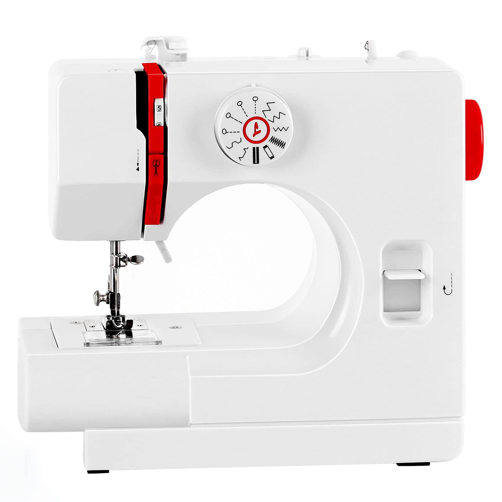 Sewing Machine for Beginners Mini Portable Sewing Machine with 12 Built-In Stitches Heavy Duty Handheld Electric Sewing Machine for Kids, Adjustable Speed & Great for Beginners, Grey