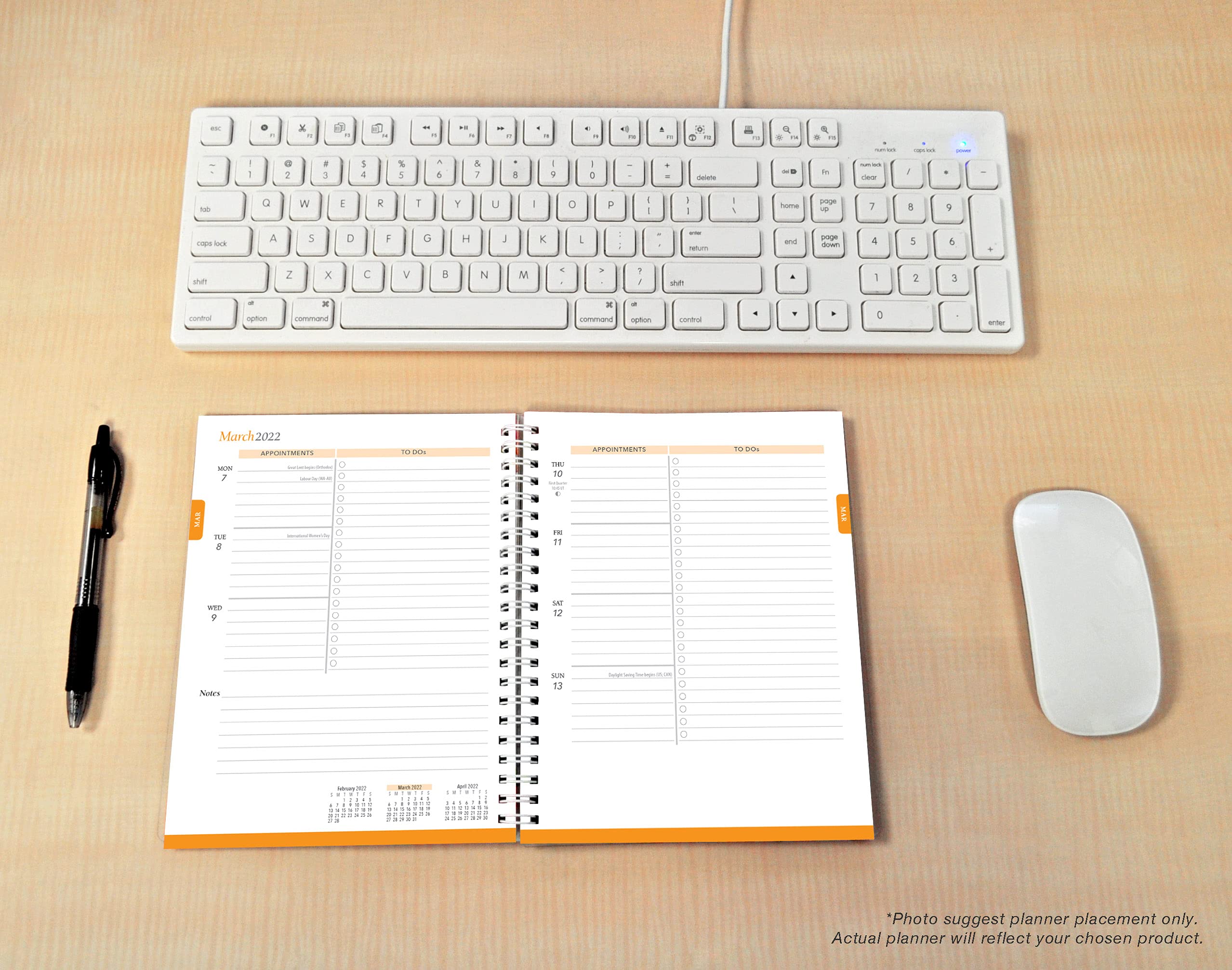 Tuscan Treasure 2022 6 x 7.75 Inch Weekly Desk Planner with Foil Stamped Cover by Plato, Planning Stationery