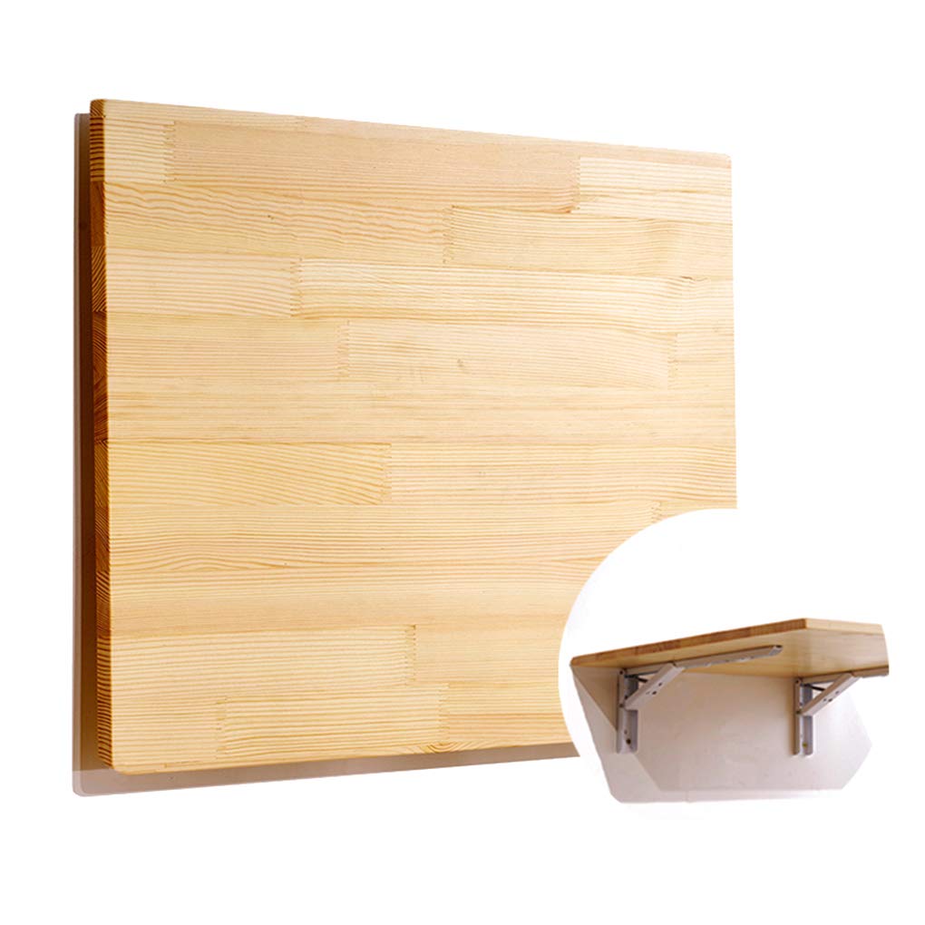 YNAYG Folding Wall-Mounted Table Wall-Mounted Folding Table Multi-Function Wall Mount Laptop Desk Writing Desk Home Office Computer Desk,Solid Wood,Paint Free,Size Optional
