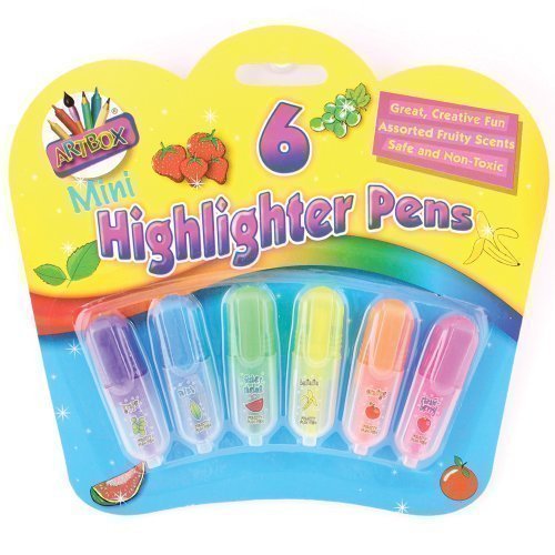 Tallon Kids Childrens Mini Fruit Scented Writing Highlighter Craft Pens Party Bags Gift By