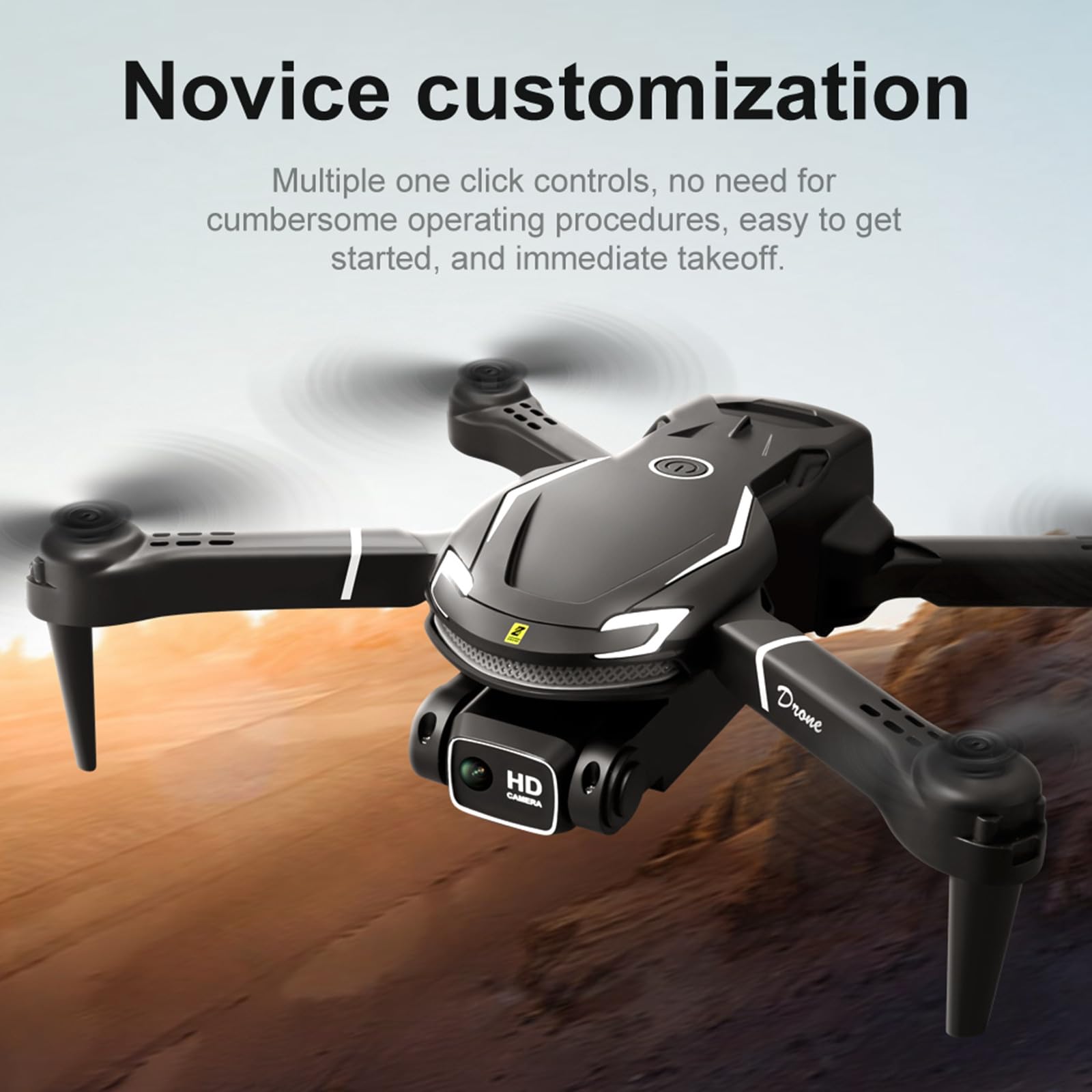 Upgraded Aerial Photography Drone With 4K Camera - Remote Control Drone Toy For Kids - Foldable Quadcopter With Altitude Hold, Headless Mode - Drone with Camera for Adults Kids