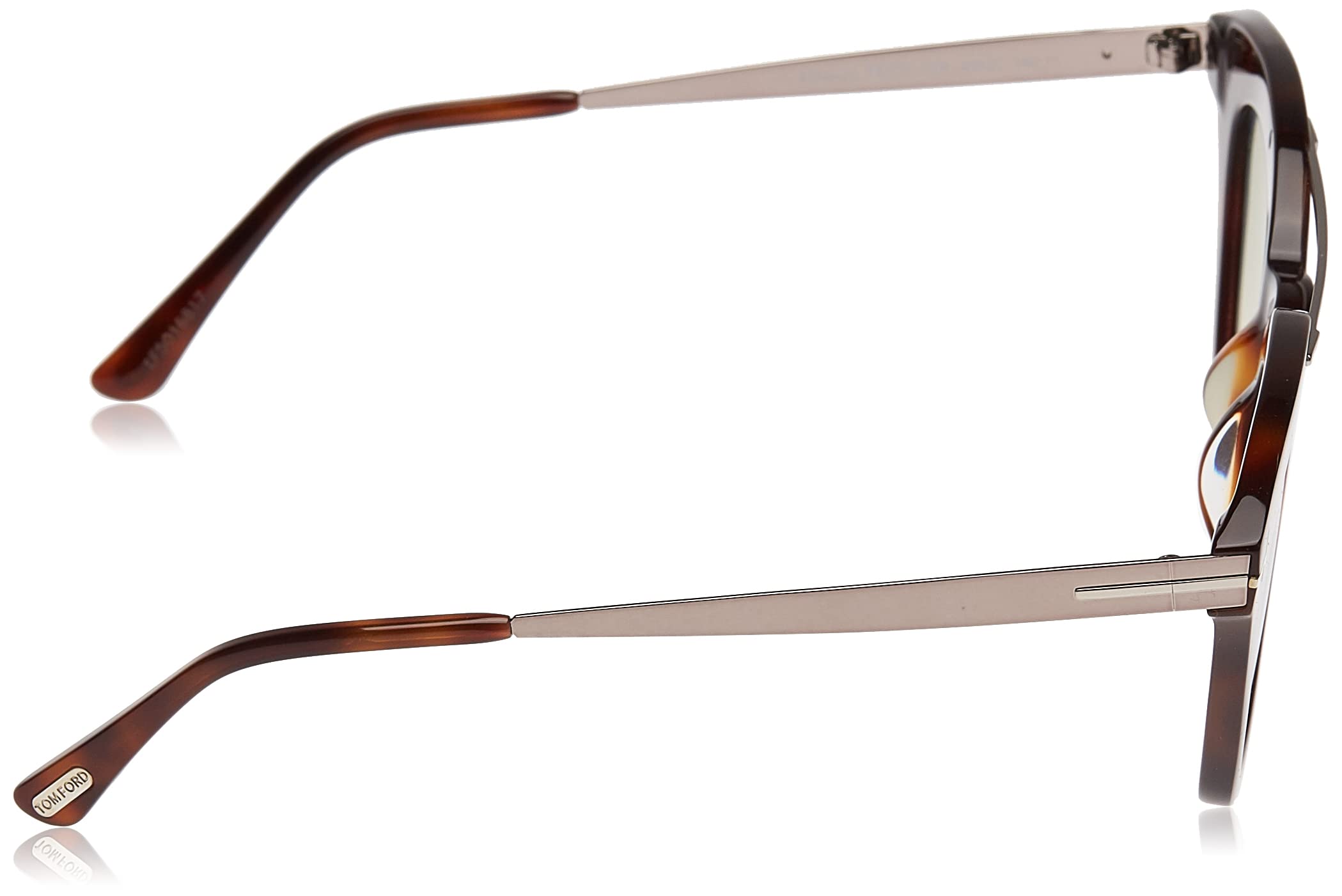 Tom Ford Womens Anna Non-Polarized Signature Cat Eye Sunglasses Brown 49mm