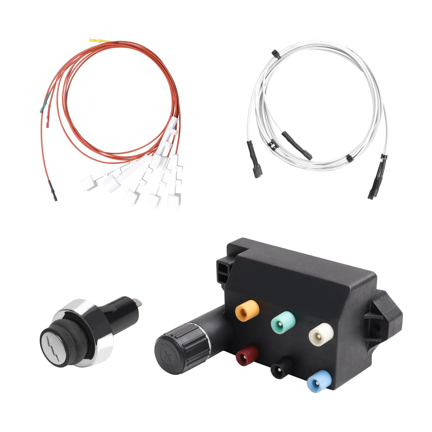 SafBbcue 63788 Grill Igniter Kit Replacement for Weber Grill Q3200 Grills Replacement Parts, Weber Q320 Grill Ignition Replacement, Weber 57060001 586002 57067001 Igniter