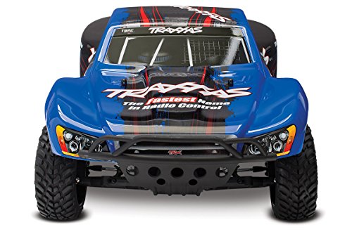 Traxxas 58076-4 Blue Slash 2WD 1/10 Brushless Short Course Truck with TQi 2.4GHz Radio/TSM, Blue