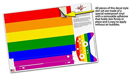 WraptorSkinz Decal Vinyl Skin Wrap Compatible with Xbox One X Console and Controller - Rainbow Stripes