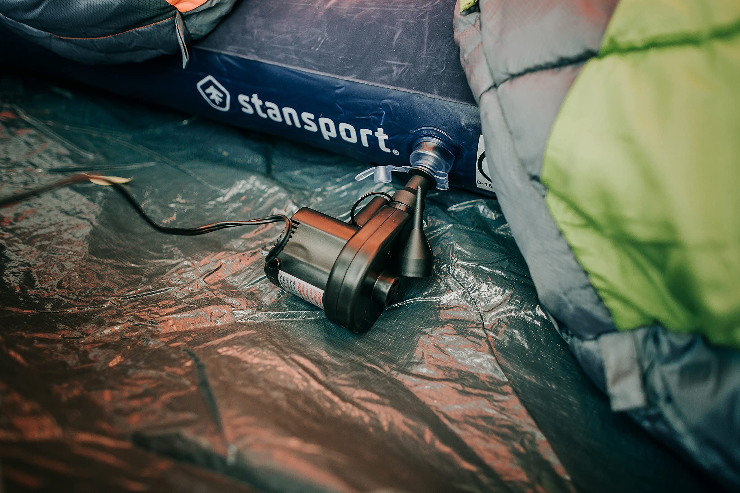 Stansport High Volume Electrical Air Pump (439),Black