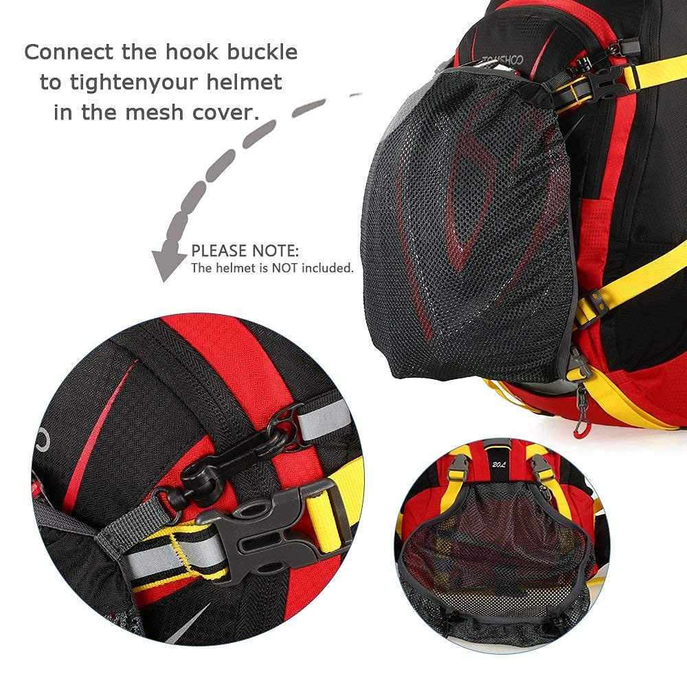 TOMSHOO Cycling Backpack, 20L Lightweight Daypack-Waterproof backpack, Hiking Travel Backpack with Rain Cover Helmet Cover
