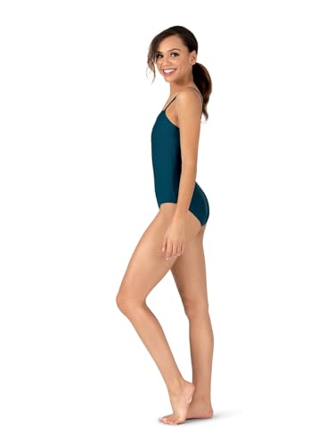 Theatricals Womens Square Neck Camisole Dance Leotard Black M TH5112