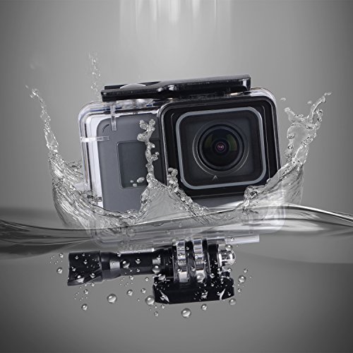 Trehapuva Underwater Housing Case Compatible with GoPro Hero(2018)/GoPro Hero7 Black/6/5 Waterproof Case Diving Protective Housing Shell Replacement Cover with Bracket for Go Pro Camera Accessories