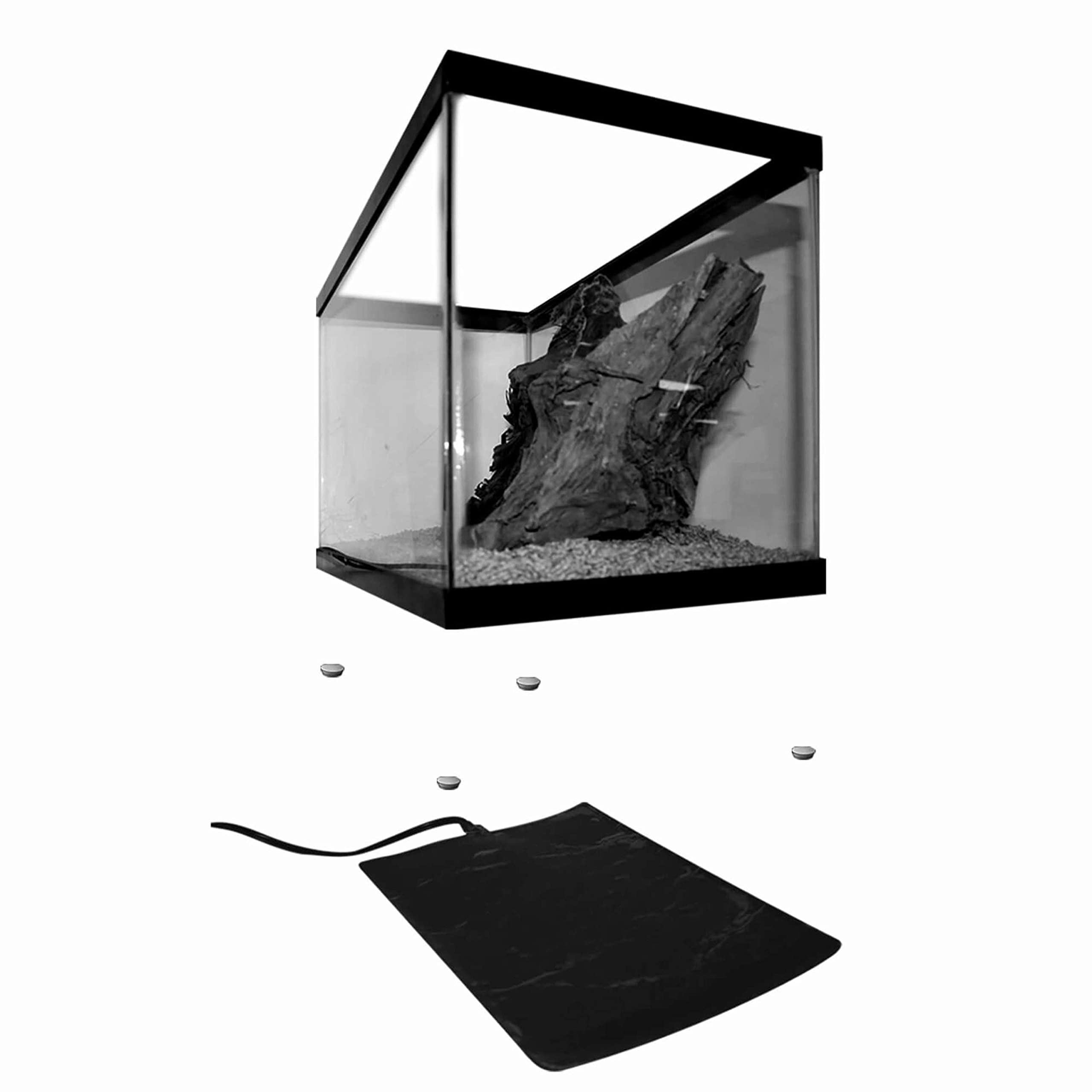 Zilla Terrarium Heat Mats Black Small, 10-20 Gallon, 8 Watt
