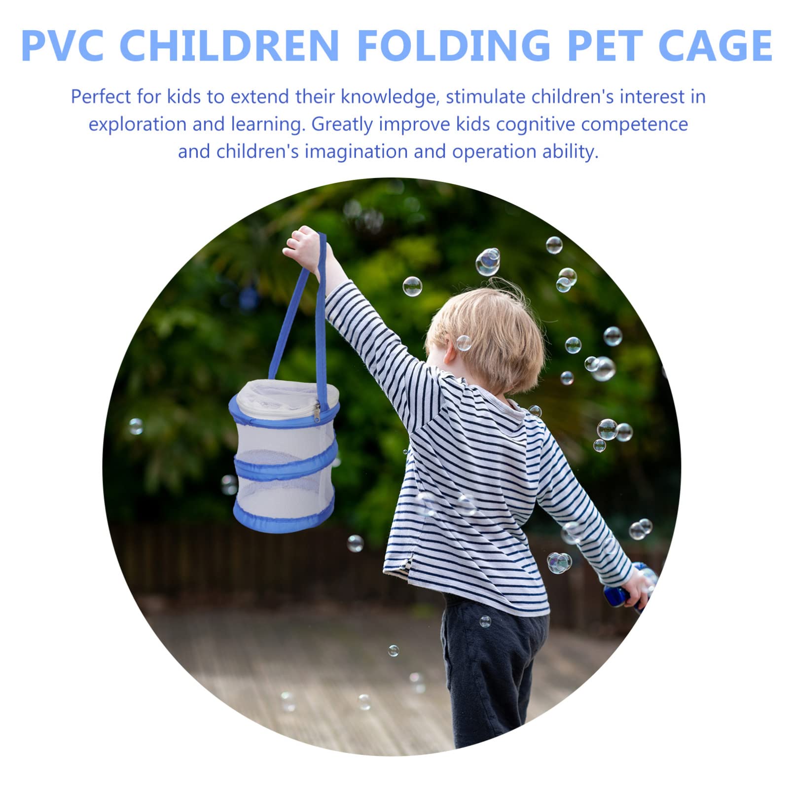Vaguelly Butterflies Mini and Habitat Cage Portable Net Observation Cage for Kids Children Outdoor Toys