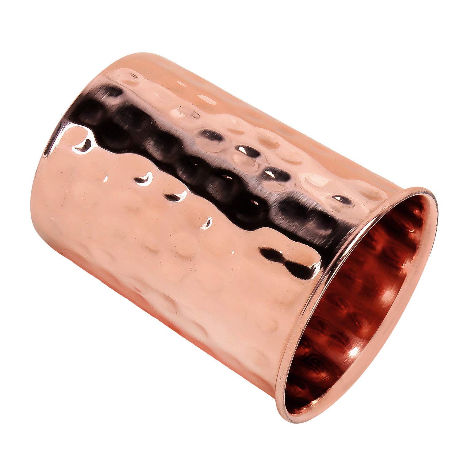 Zap Impex Pure copper hammered glasses moscow mule tumbler (Set of 12)