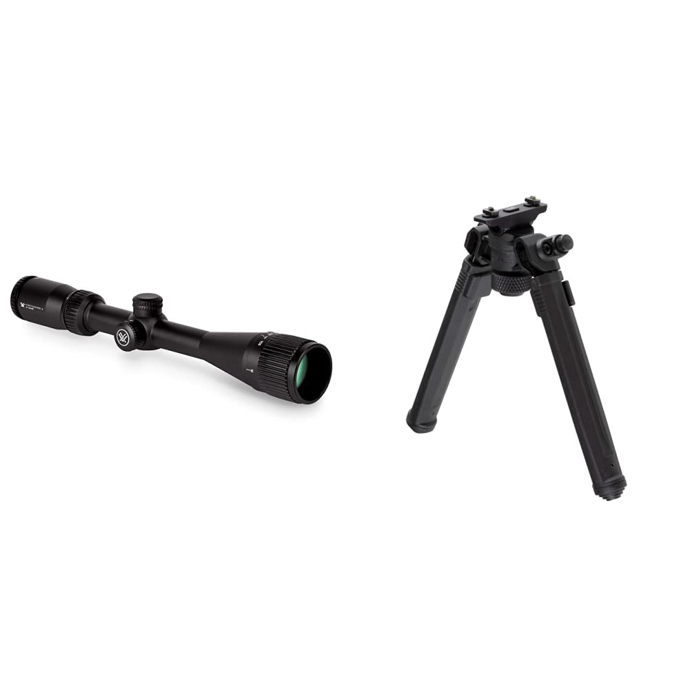 Vortex Optics Crossfire II 6-18x44 AO SFP Riflescope Dead-Hold BDC MOA & Magpul Rifle Bipod Gun Rest for Hunting and Shooting, M-LOK, Black