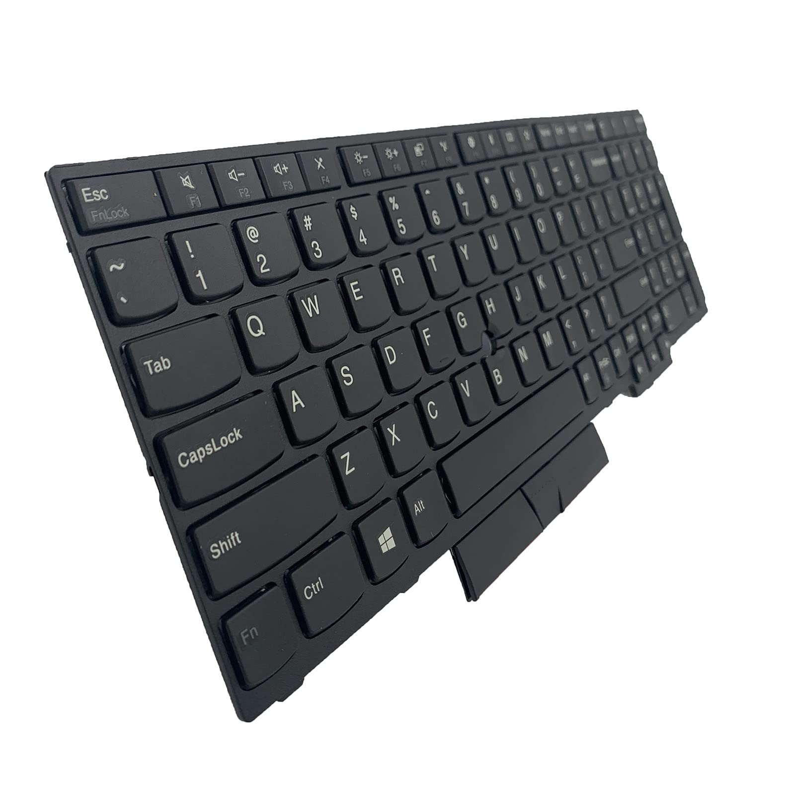 yhfshop Laptop Replacement US Layout Keyboard for Lenovo ThinkPad E580 E585 E590 L580 P52 P53 P73 T590(Without Red Pointer)