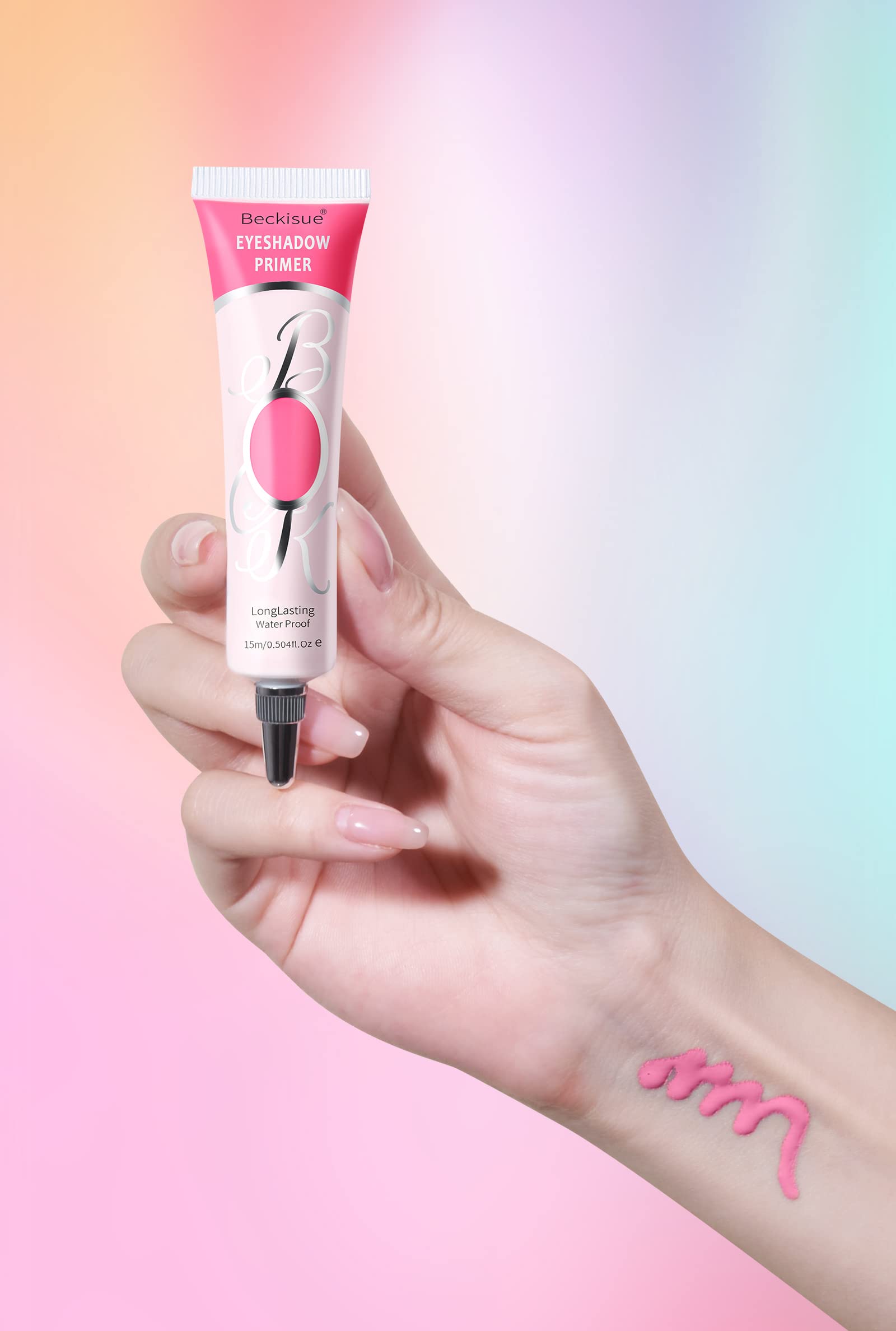 ROWNYEON Pigmented Liquid Eyeshadow Available in 6 Colors, Long Lasting & Blendable Eye Makeup, Vegan & Cruelty-Free (5# Rose Pink)