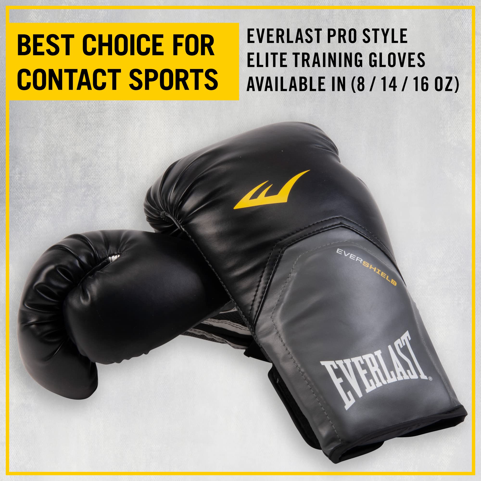 Pro Style Boxing Gloves-Black 14oz (PR)