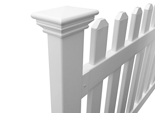 Zippity Outdoor Products ZP19002 No Dig Fence Newport, 36"H x 72"W, White