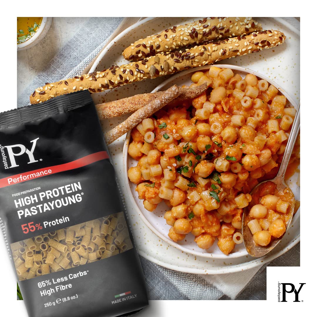 Tubetti Rigati 250 g (8.8 oz) - Low Carb, High Protein Pasta, Plant Based