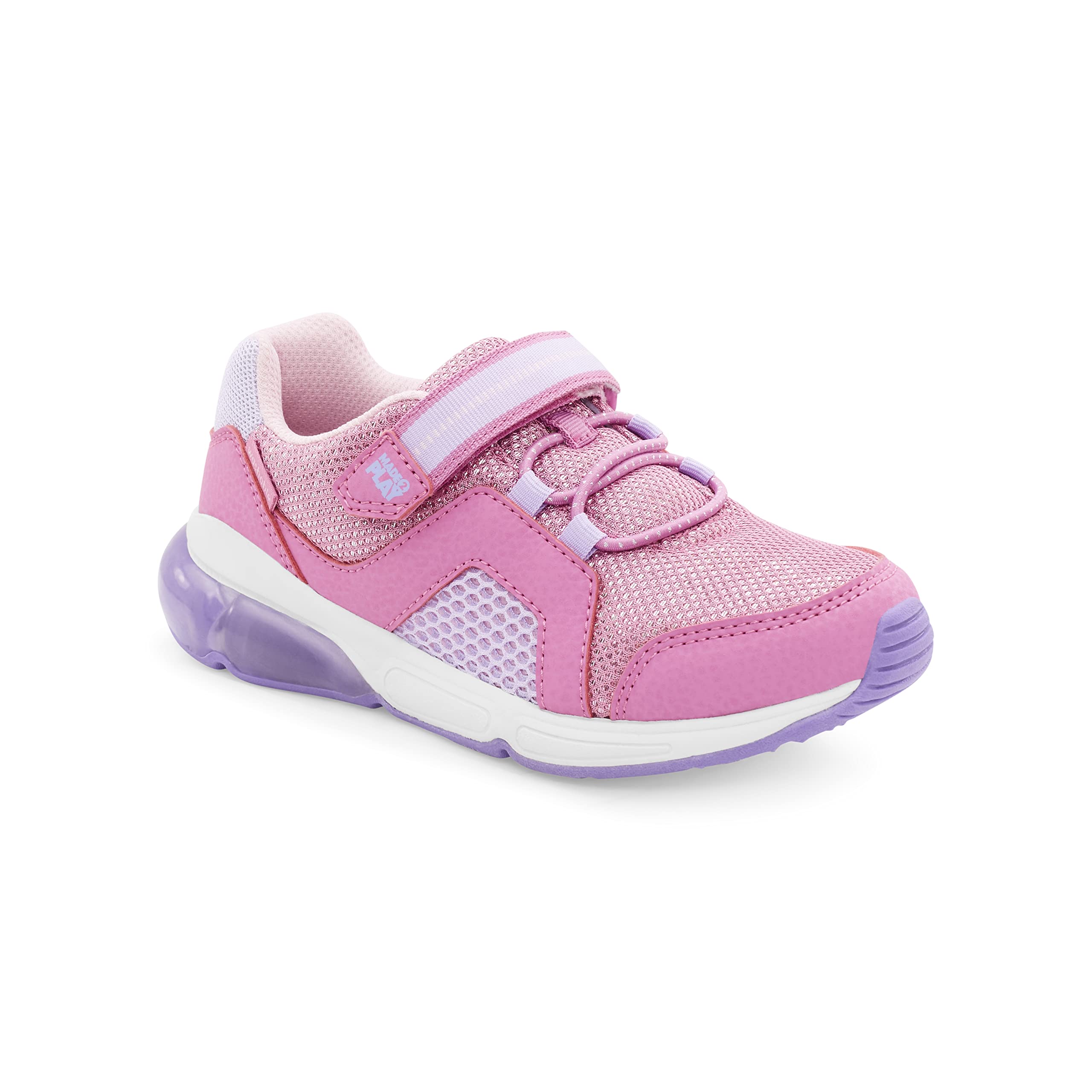 Stride Rite Girls M2P Lumi Bounce Sneaker, Pink, 13.5 Little Kid