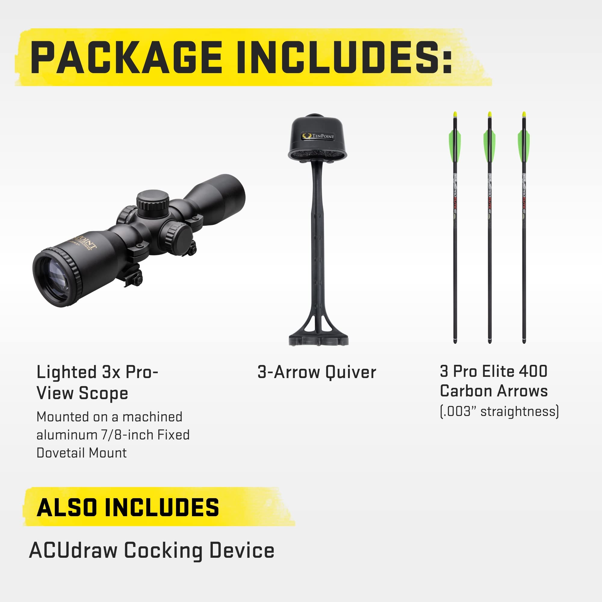 TenPoint Titan M1 Crossbow Package with ProView 3 Scope, Rope Sled Cocking