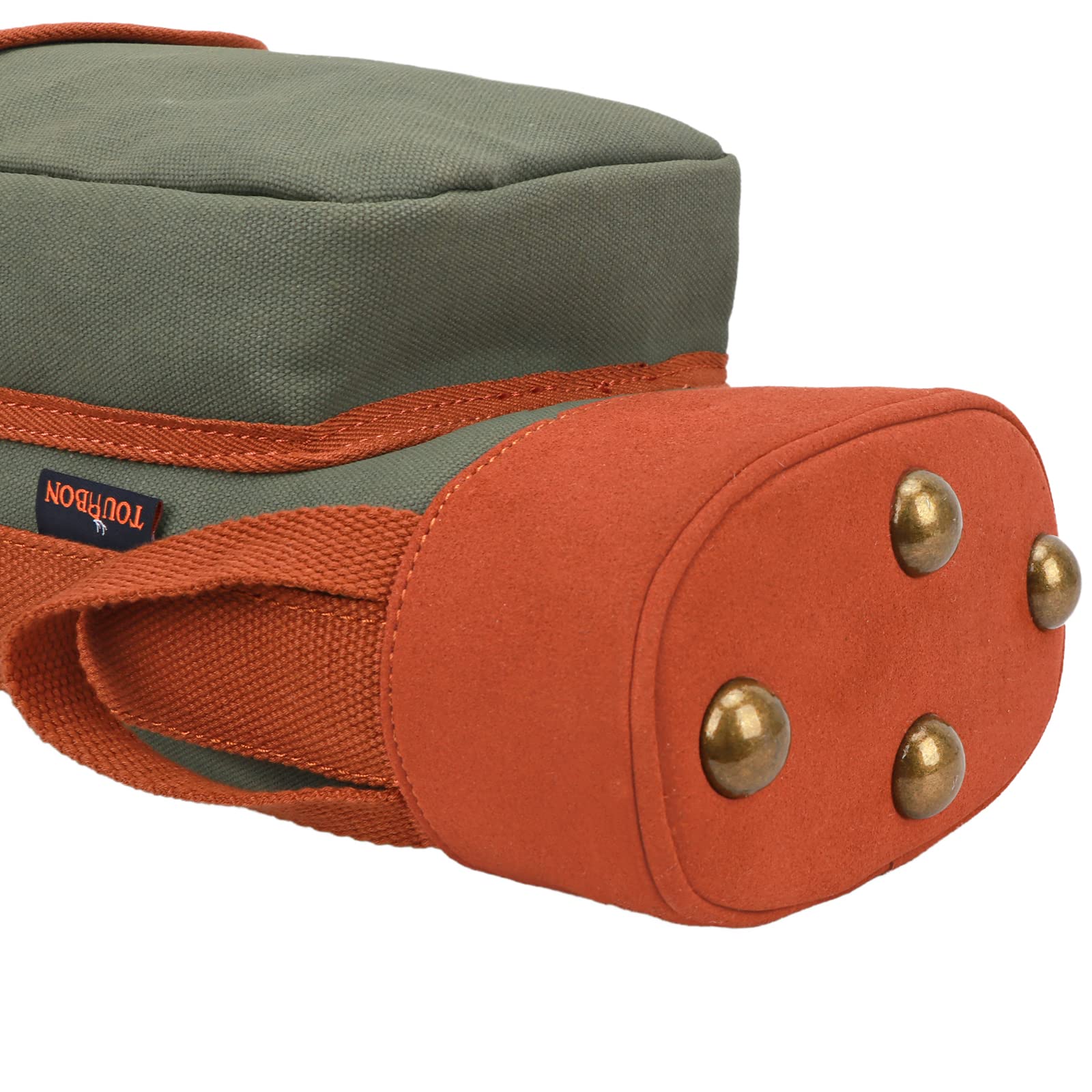 TOURBON Canvas Lightweight Sunday Golf Clubs Carry Bag Pockets Travel Driving Range Bags Storage
