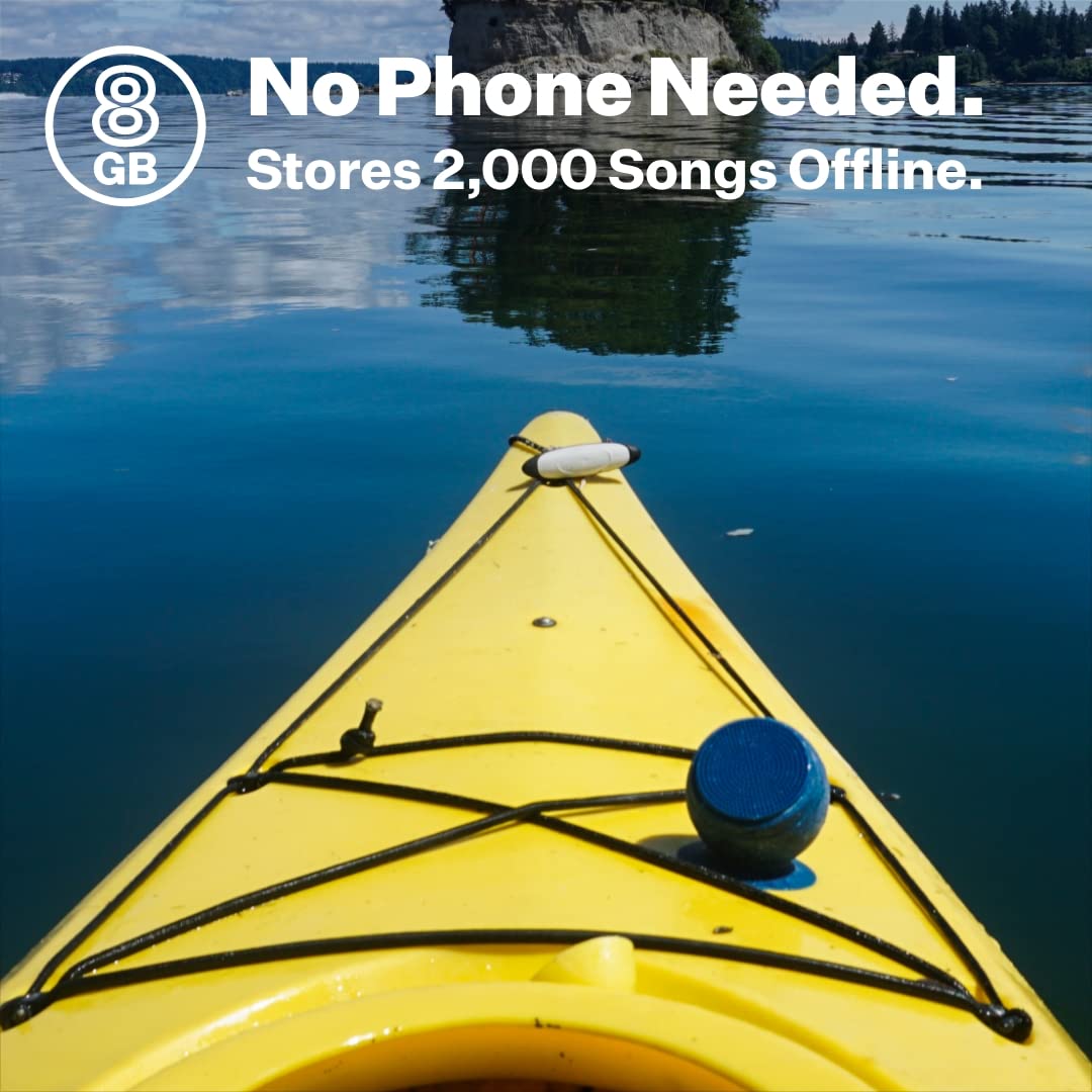 Speaqua – Bluetooth Speaker-Waterproof, Durable w/Built-in Storage (2,000 Songs) - Dual Wireless Speaker Pairing – Portable Bluetooth Speaker - Barnacle Pro Outdoor Speaker - Manta Ray Black
