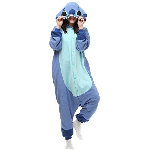 ROYAL WIND Pajama Halloween Costumes for Adult and Teenagers Blue S