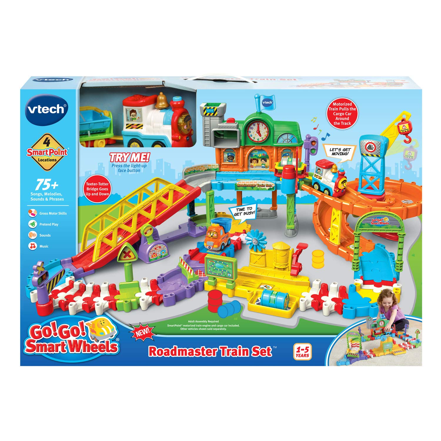 VTech Go! Go! Smart Wheels Roadmaster Train Set