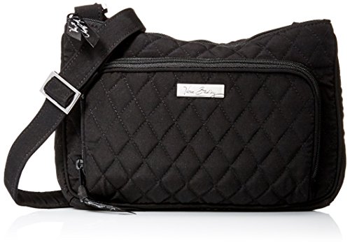 Vera Bradley Little Hipster Crossbody Shoulder Bag Purse in Classic Black