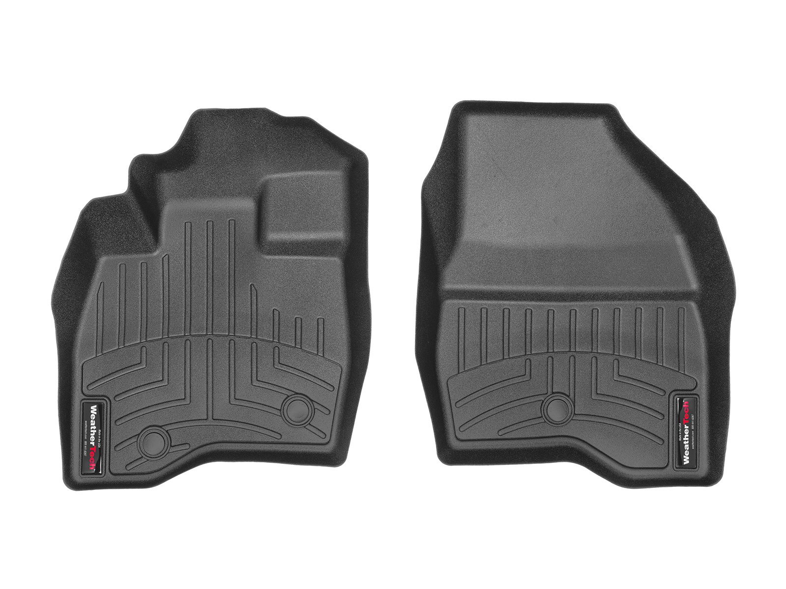 WeatherTech Custom Fit FloorLiners for Ford Explorer - 1st Row (449811), Black