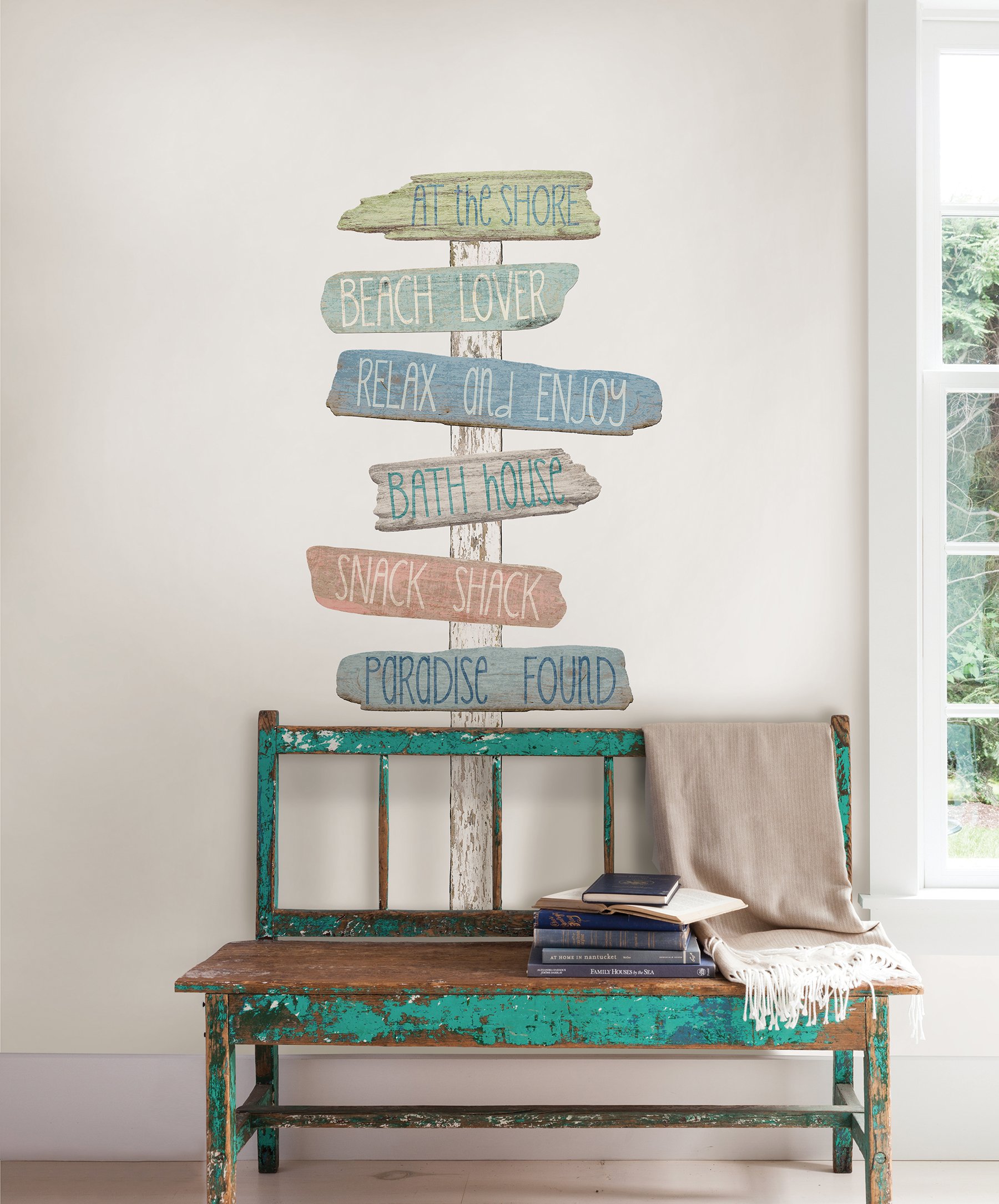 WallPops DWPK2174 Beach Bound Wall Art Kit, Blue