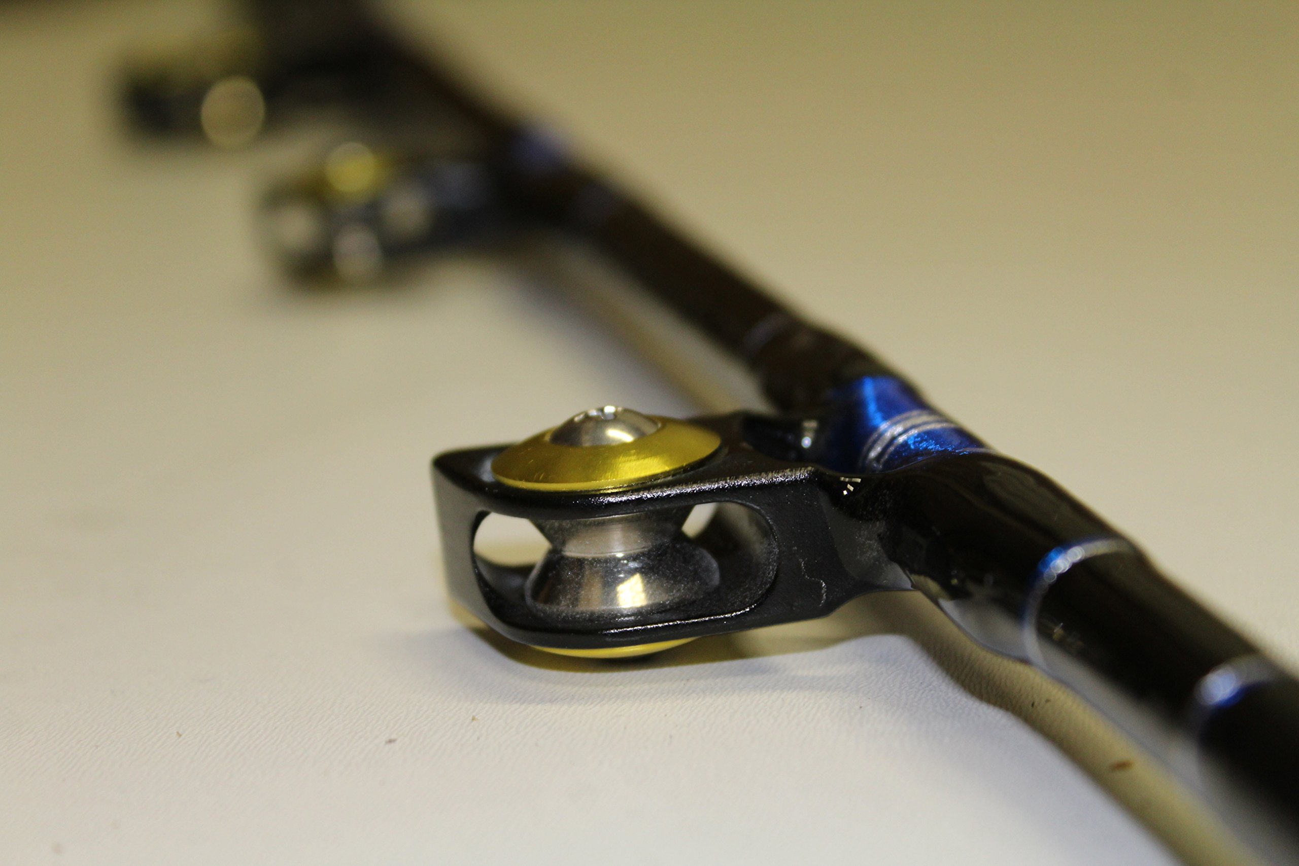 Xcaliber Marine Offshore Series 130lb Saltwater Deep Drop Swivel Tip Trolling Rod (Blue & Silver)
