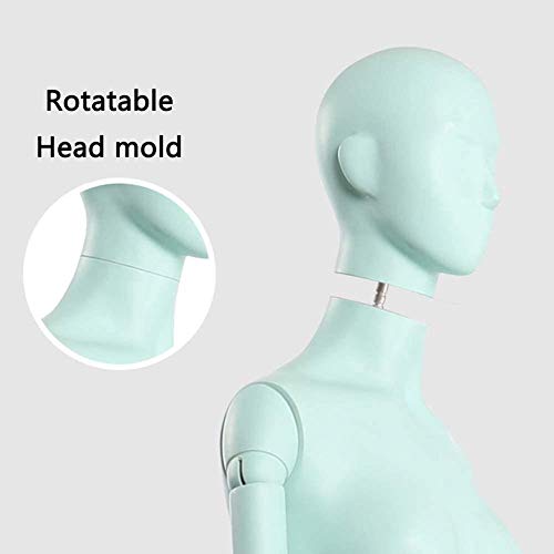 TOPRP Mannequin Display Stand Female Tailors Dummy,Dressmakers Fashion Mannequin Display,Adjustable Dummy,with Double Reinforced Base