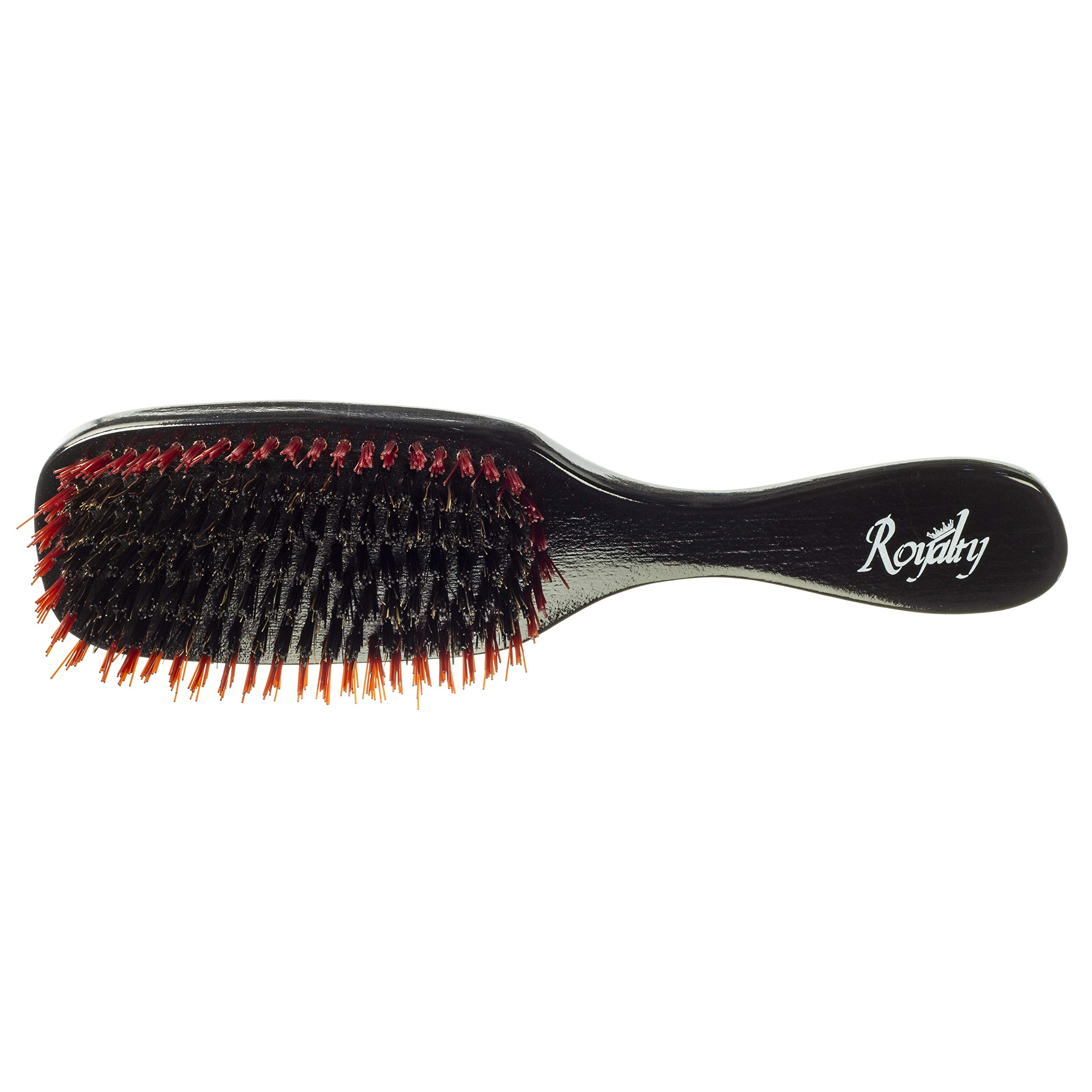 Royalty By Brush King Wave Brush #722-7 row Medium Hard - Good 360 waves brush for wolfing - From the maker of Torino Pro