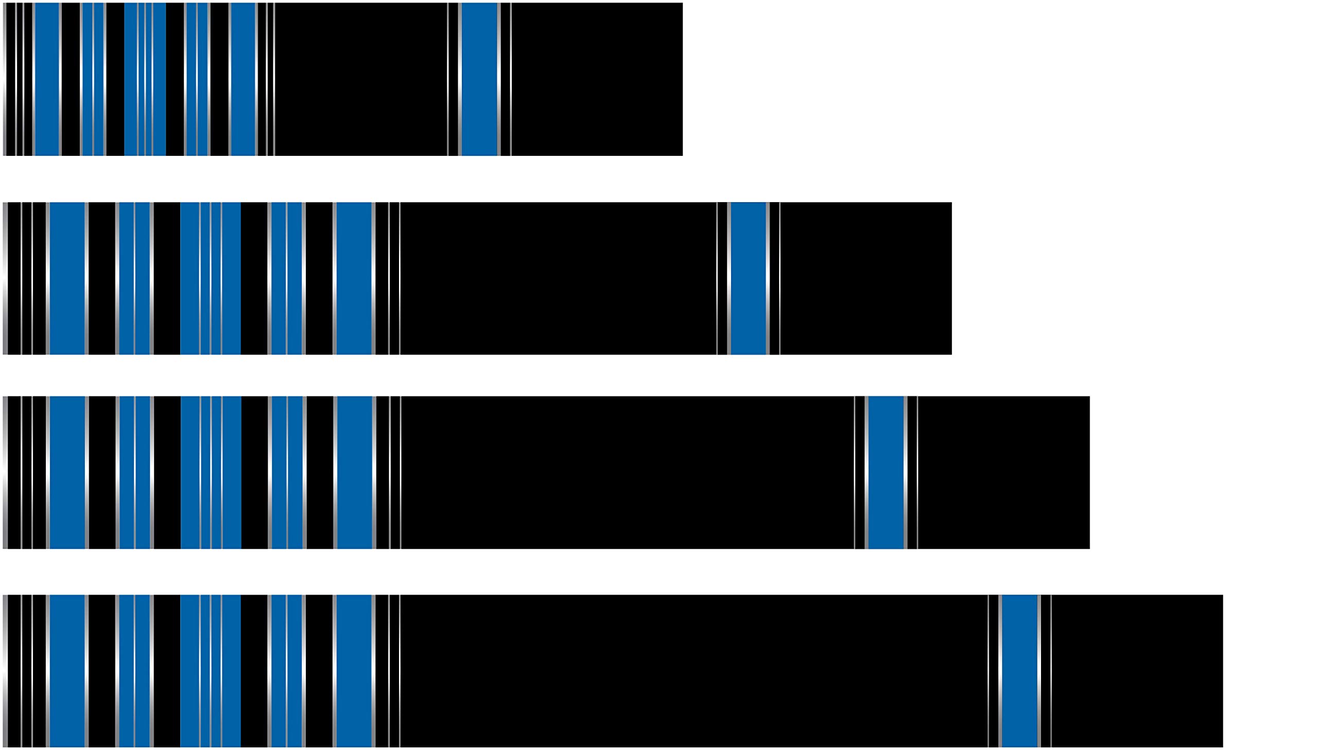 White Water Archery Non-Laminated Blue Traditional 11 Crest Arrow Wraps 15 pk Choose Length Width (9, 1)