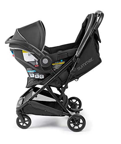Summer 3Dpac CS Lite Compact Fold Stroller with The Affirm 335 Rear-Facing Infant Car Seat (Onyx Black) and Affirm 335 Infant Car Seat Adapters