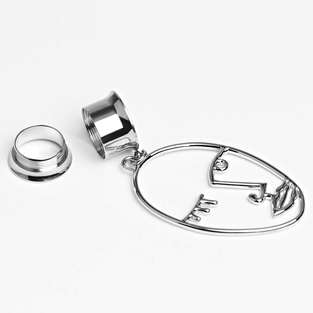 TBOSEN 2pcs Amazing Mask Dangle Plugs Unusual Dangle Gauges Tunnels For Ear 2g - 1 inch